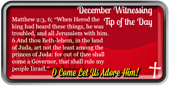 Witnessing Tip of the Day December 18 | Life After Ministry