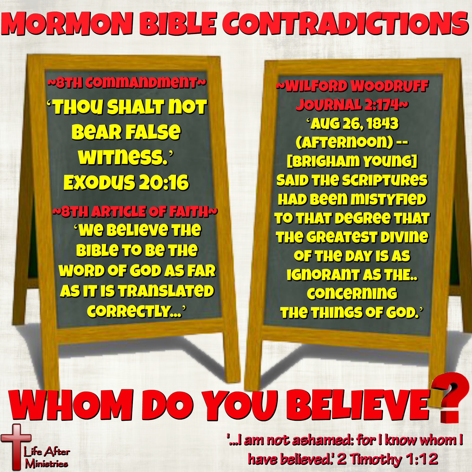 Mormon Moments: Bible Contradictions | Life After Ministry